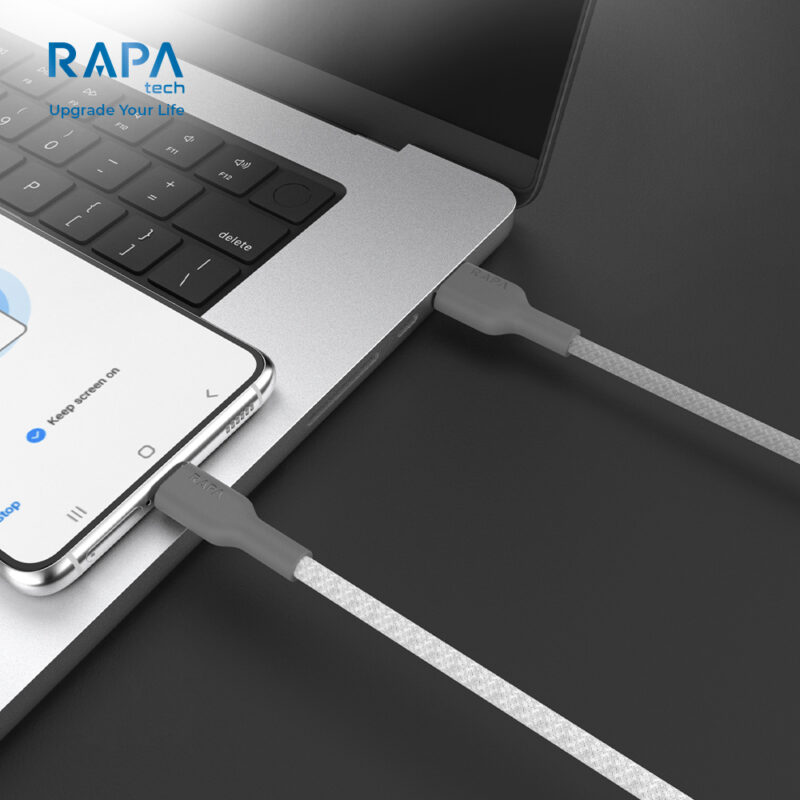 RAPA LINE MAX I USB-A to USB-C Cable - DC2021 Grey - RAPA Tech