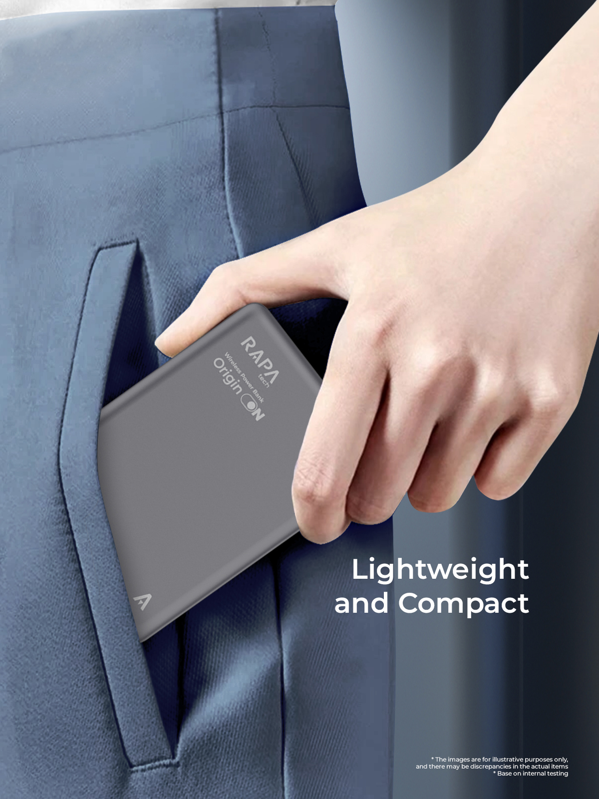 RAPA ORIGIN ON Powerbank ULTRA SLIM Wireless 15W + PD20W - PB3031 ...